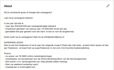Personal Branding Stappenplan Voor Linkedin - Edwin Dijkstra